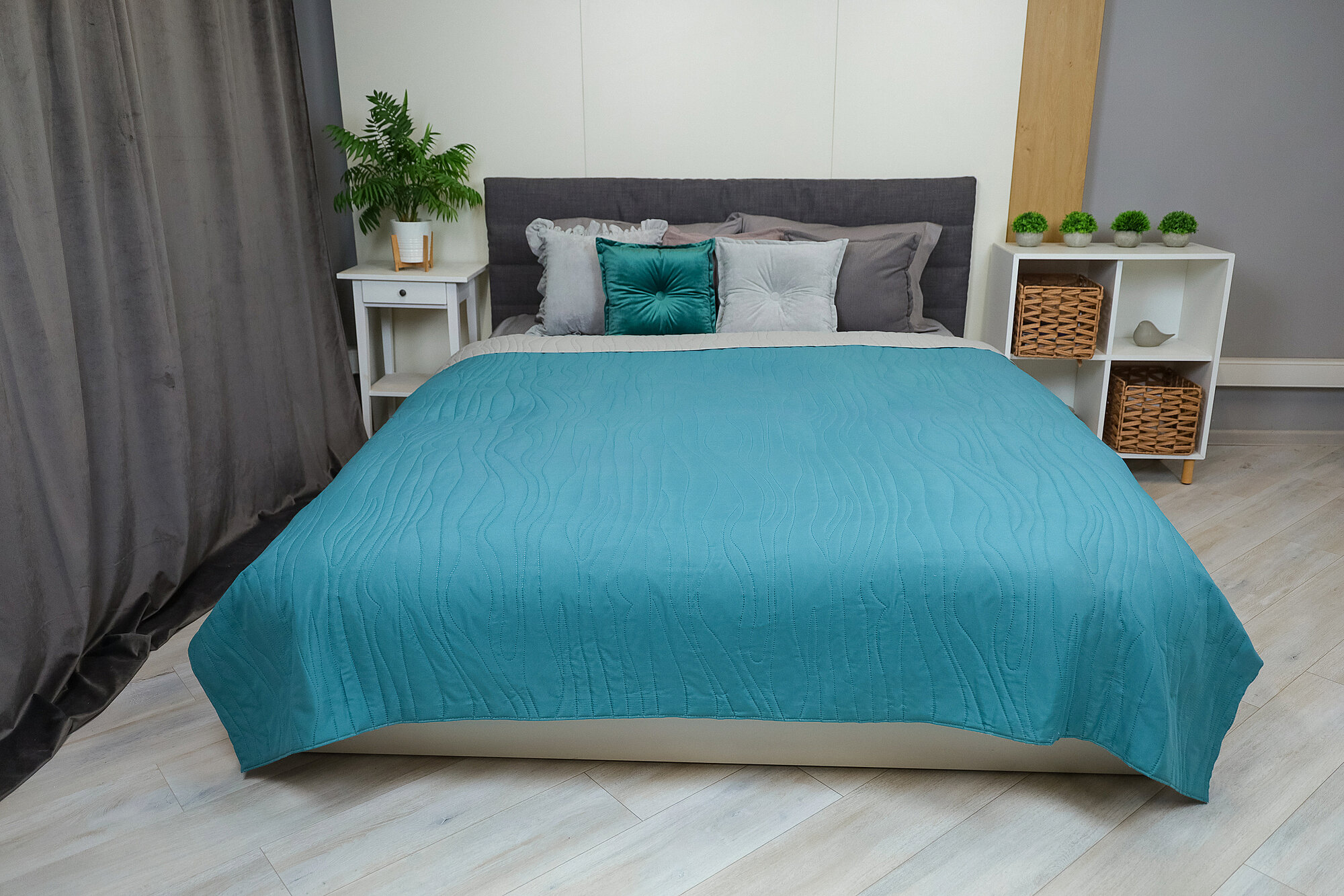 Покрывало 200х220 ультрастеп дерево, зеленый, 100% полиэстер, 23 Линия