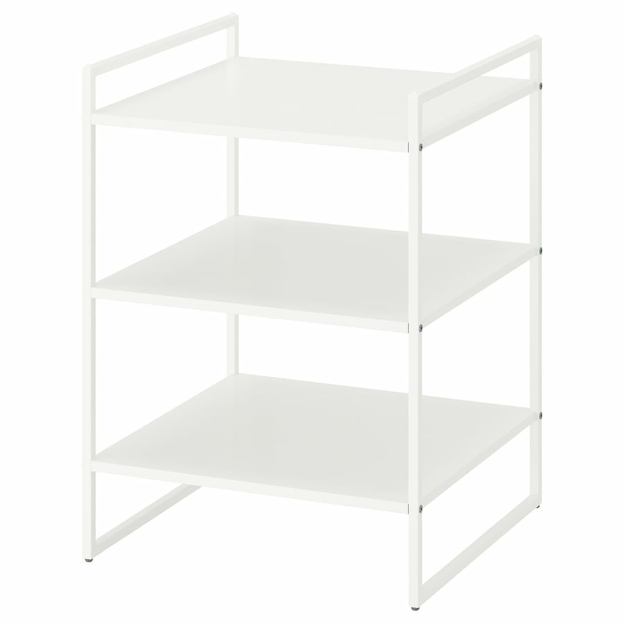Стеллаж из стали 3 полки IKEA JONAXEL цвет белый 50x51x70 см 704.199.71