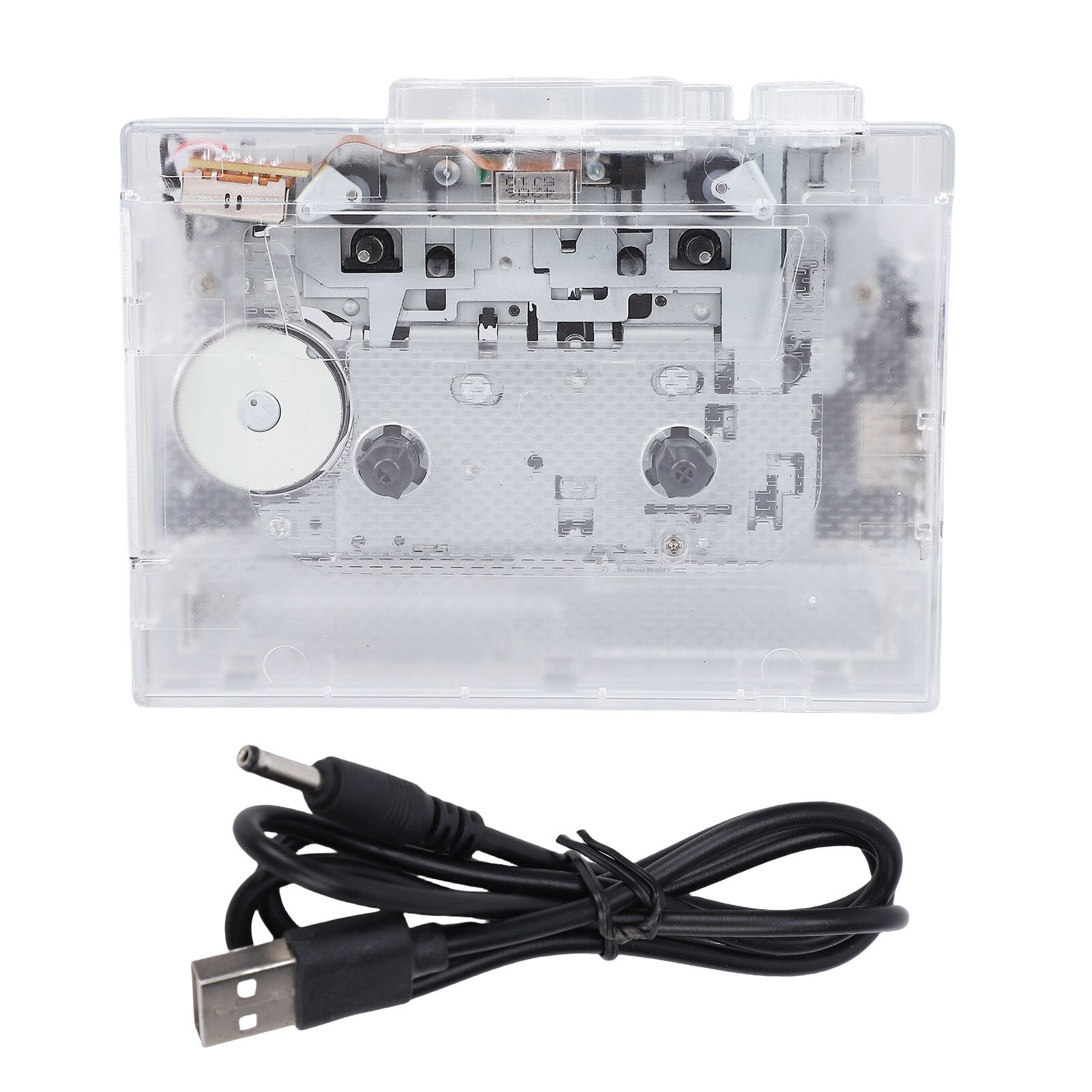 Кассетный Магнитофон С Батарейным Питанием От USB Портативный Цифровой Преобразователь Кассеты в MP3 с Разъемом AUX 3,5 мм для Семейного Парка