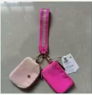 Двухсекционная сумка-кошелек на запястье в стиле Lulu, модная женская сумка на запястье, кошелек для монет.