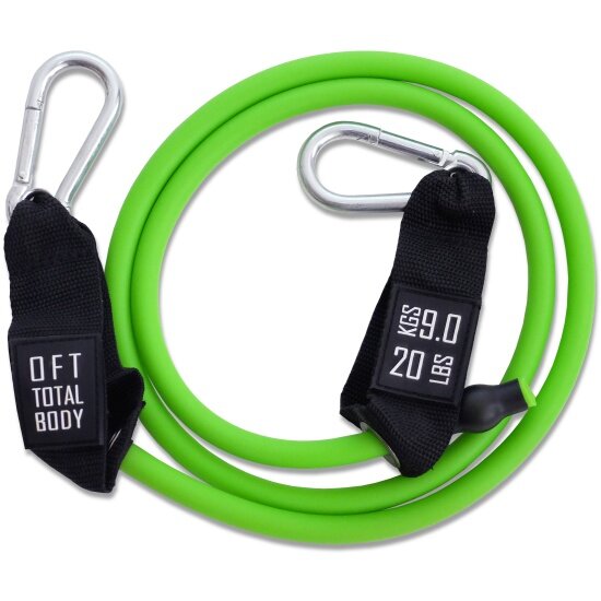 Эспандер из натурального латекса с карабинами Original Fit.tools FitTools сопротивление 20 lbs (9 кг)