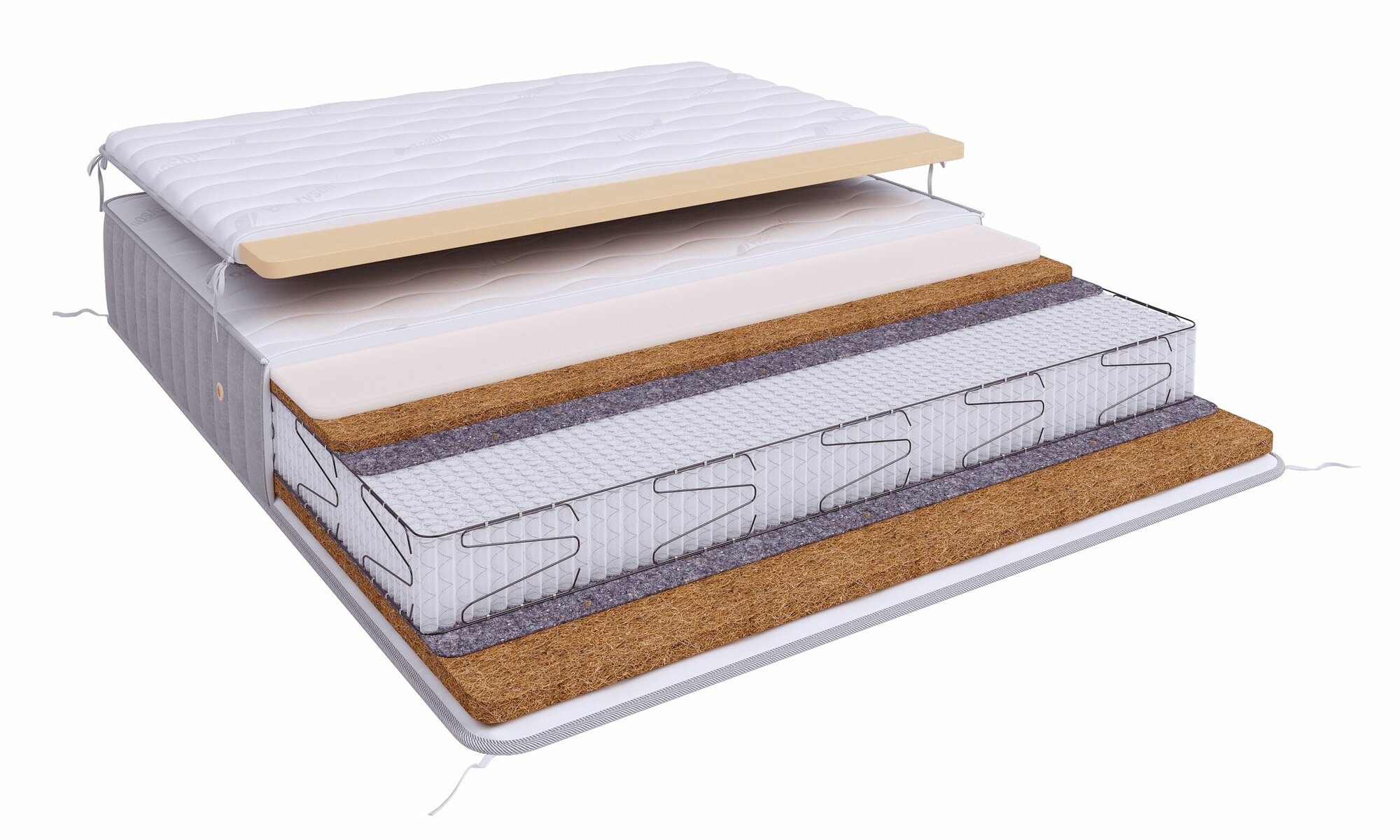 Матрас Beautyson Privat Transformer Hard S2400 160х195 высота 29 см анатомический жесткий средней жесткости кокосовый