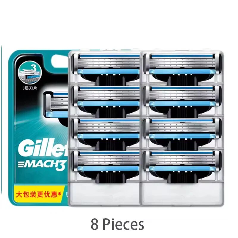 Gillette Mach3 Лезвия для бритвы 4/8 шт 8 Blades