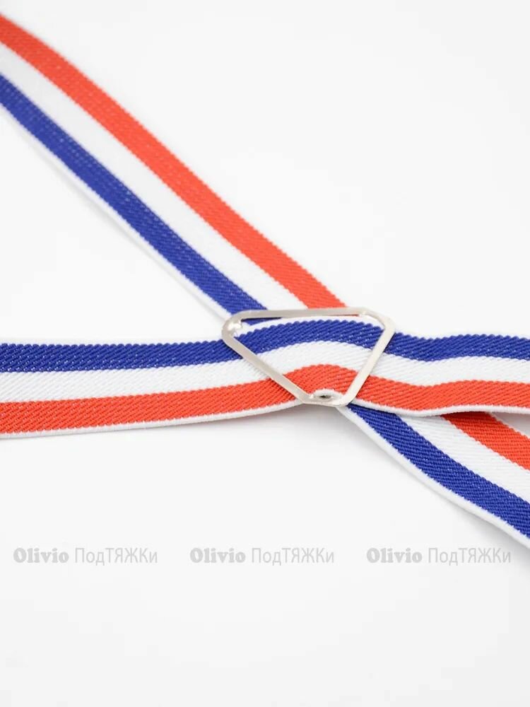 Подтяжки Olivio для мужчин и женщин, белый, оранжевый, синий — фото 1