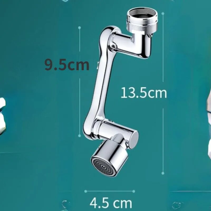 Удлинитель для смесителя Radiant ABS пластик Серебристый 9.5cm Удлинитель для крана