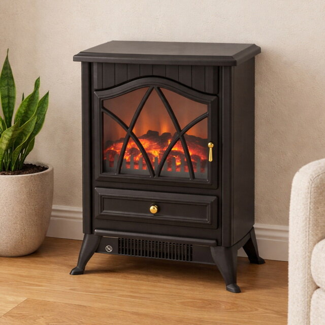 Декоративный камин с обогревом Garette 54*42 см, диммер, Kaemingk, 480887