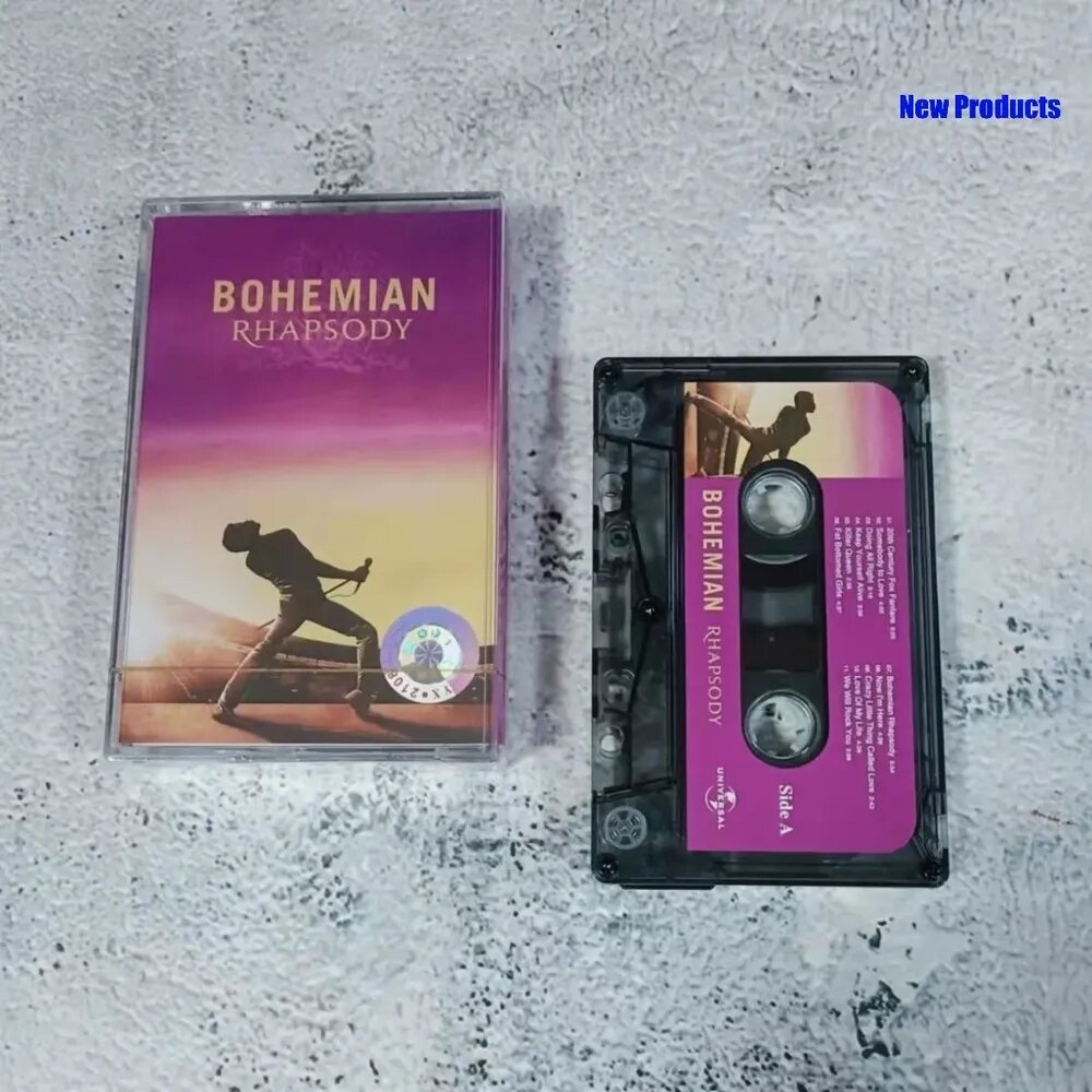 Эксклюзивная аудиокассета Bohemian Rhapsoda от Queen с магнитной лентой