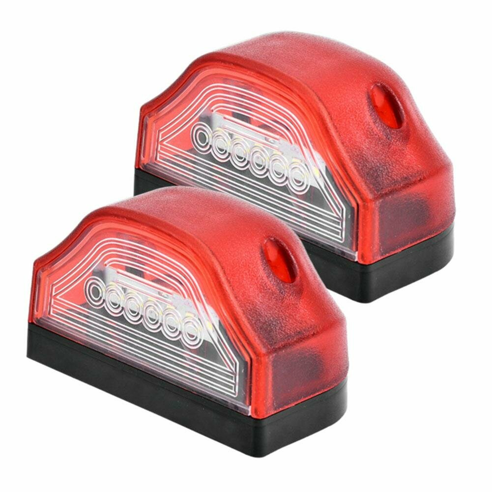 Подсветка номера / подсветка номера на прицеп светодиодная с габаритом, 12-24V, комплект 2 шт