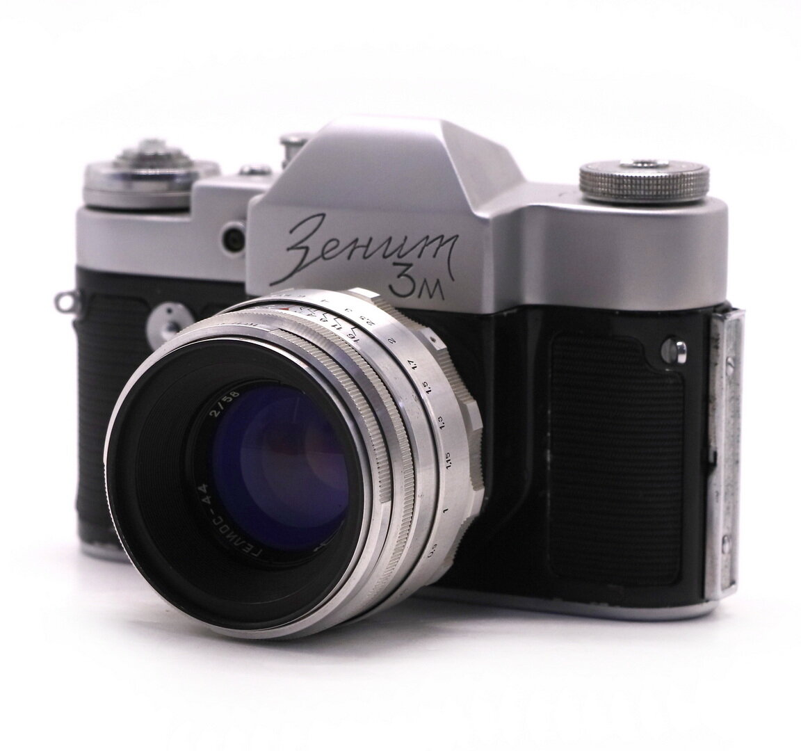 Камера Зенит 3М + Гелиос-44 13 лепестков silver kit