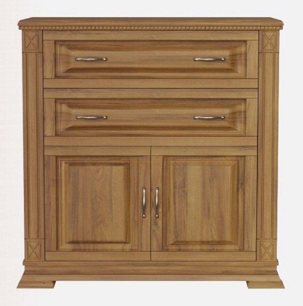 Комод для хранения вещей из массива сосны ммк-древ Верди 206, 90x45x90 клас. орех 2