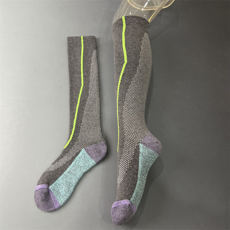 Носки из 80% мериносовой шерсти, с утолщенной махровой структурой, теплые, унисекс, длинные лыжные носки для альпинизма и активного отдыха на природе.