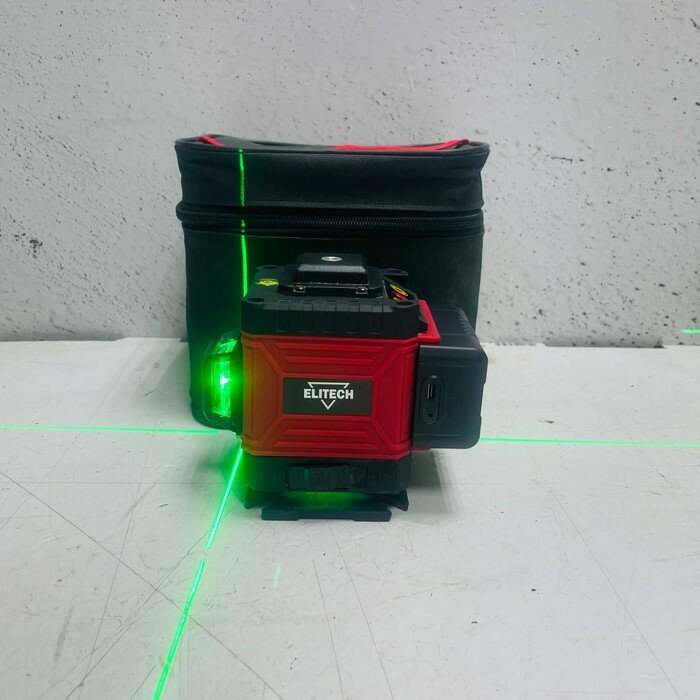 Лазерный уровень Elitech ПЛ 12Л-ЗЕЛ