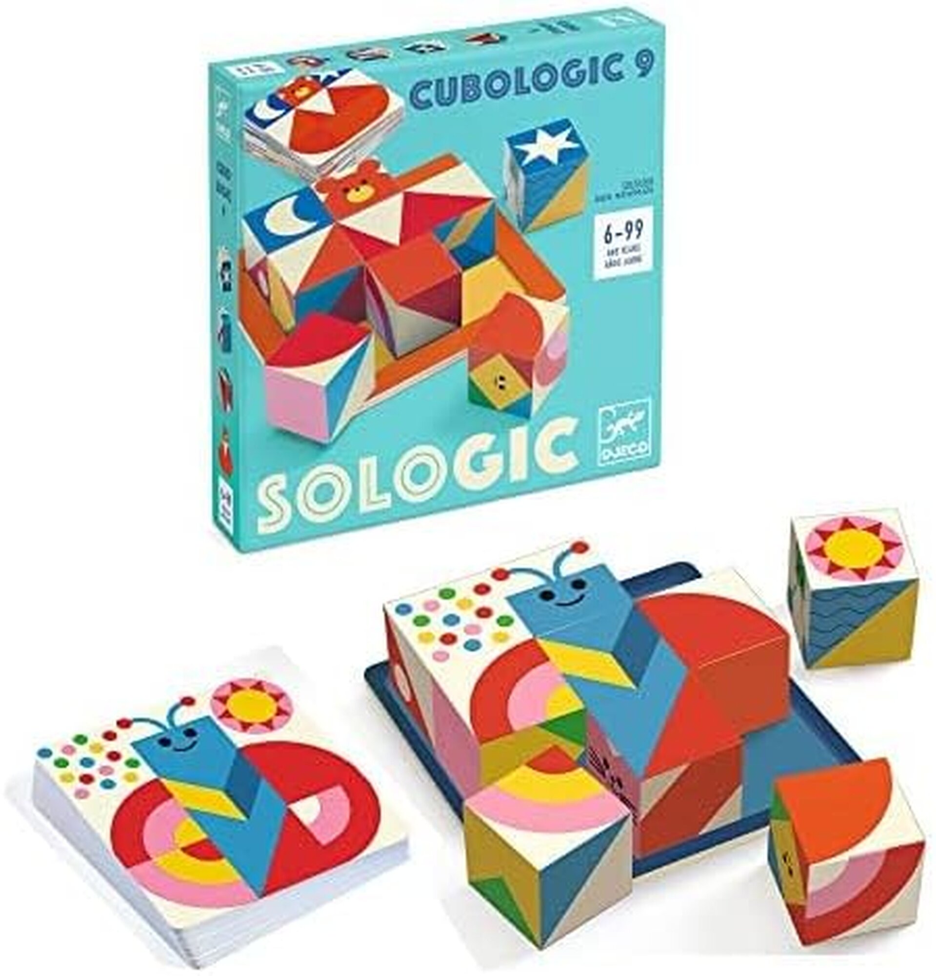 Головоломка для детей Djeco - Деревянная головоломка в виде кубиков - 3070900085817