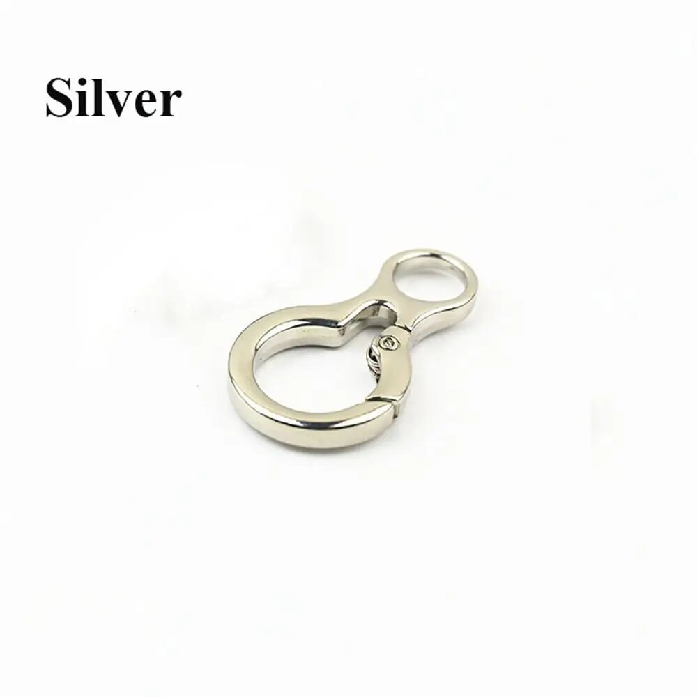 Металлические пружинные кольца 8 штук Серебряный, Silver