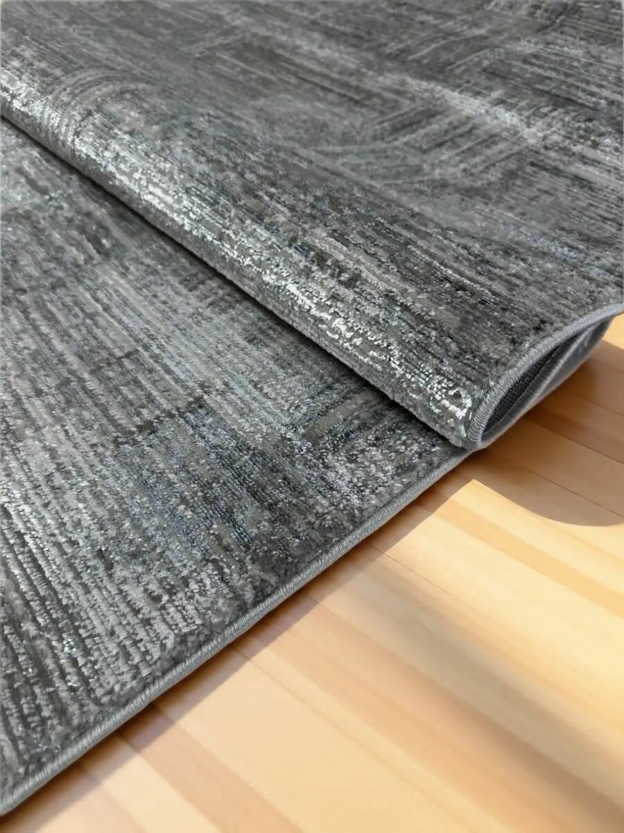 Ковер интерьерный 80х150 см, Cremona абстрактная с бахромой, 0.8х1.5 м.