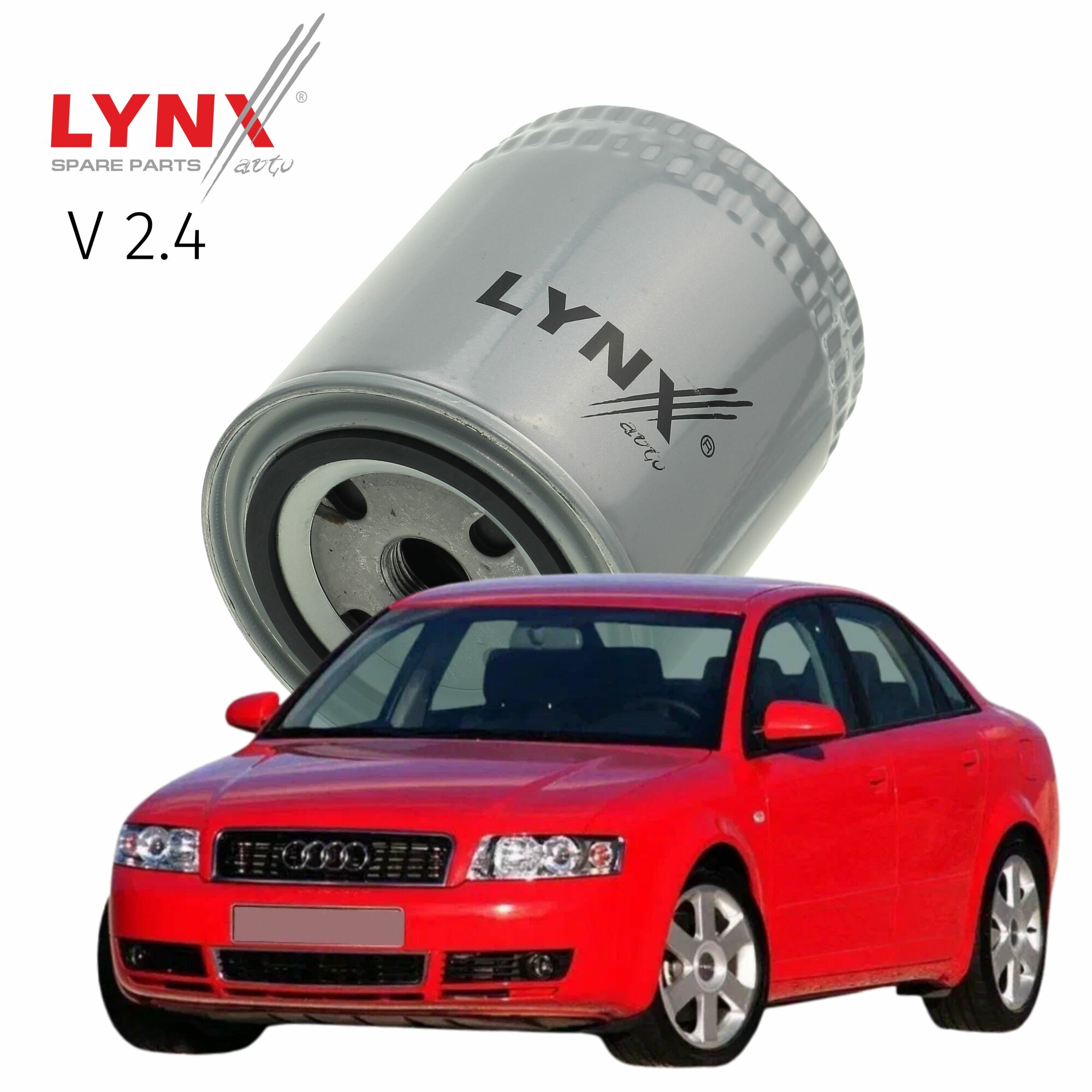 Фильтр масляный Audi A6 (2) C5 1997 - 2004 V2.4 165лс 170лс AGA, ALF, AML, APS, ARJ, BDV / 1шт LYNXauto