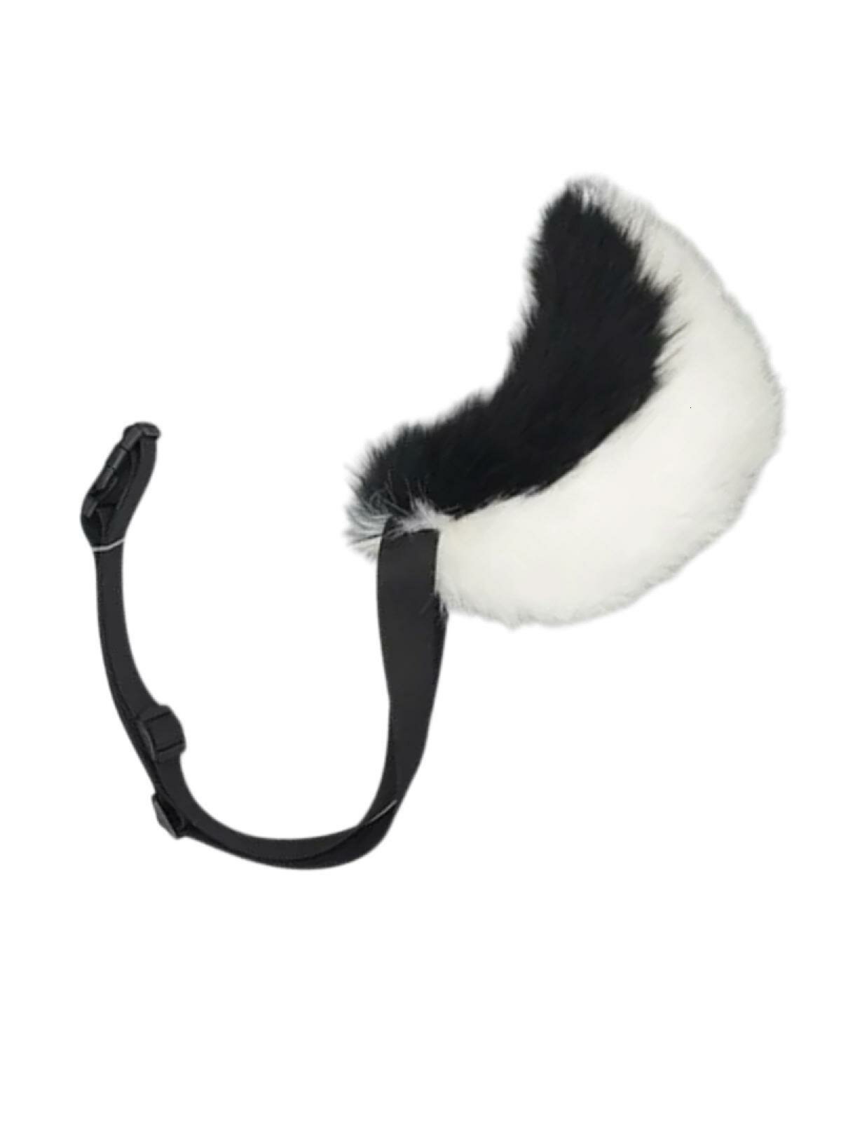 Регулируемый пояс-хвост кролика, Хвост кролика черный и