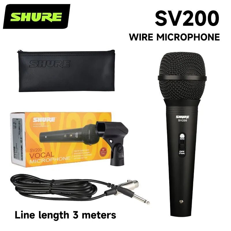 Shure Микрофон для живого вокала, черный