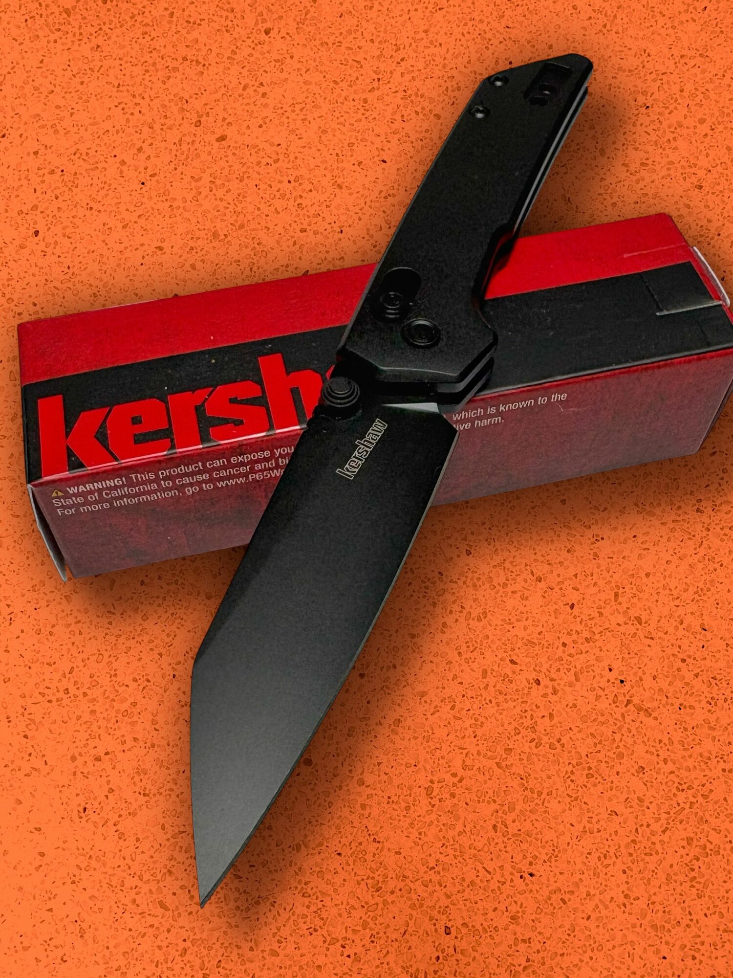 Складной нож Kershaw Mini Iridium Reverse Black, 2051RBLK