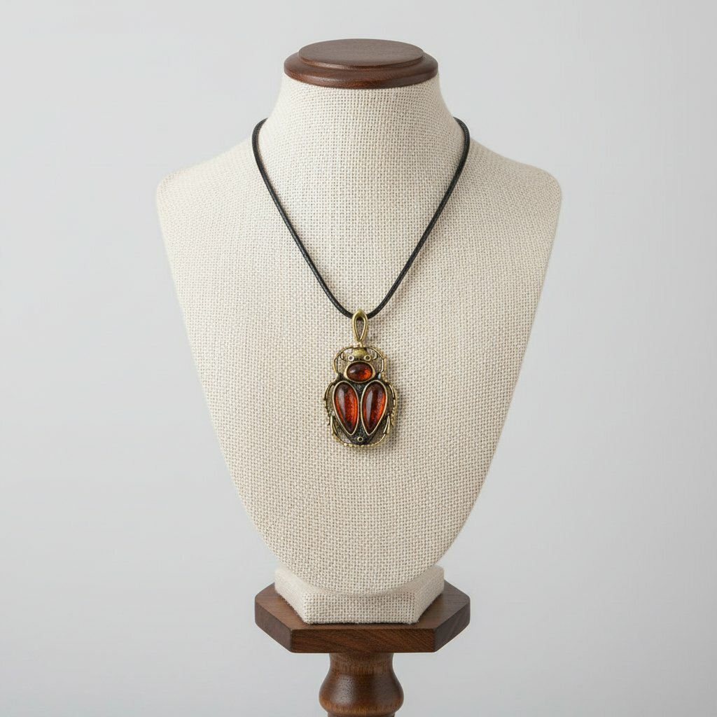 Подвеска, янтарь