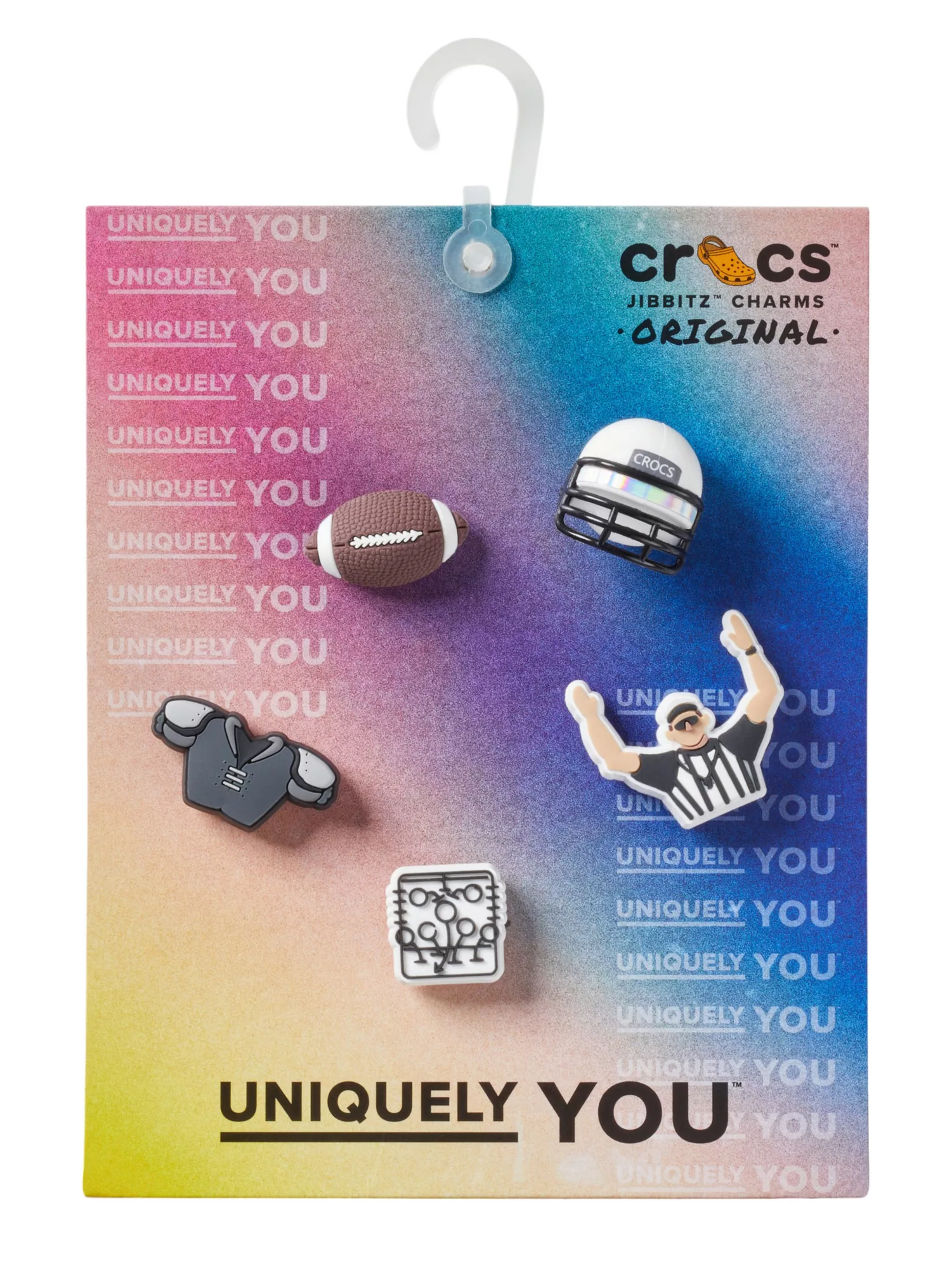 Джибитсы CROCS "Футбольная команда", набор 5 шт, унисекс, разноцветный