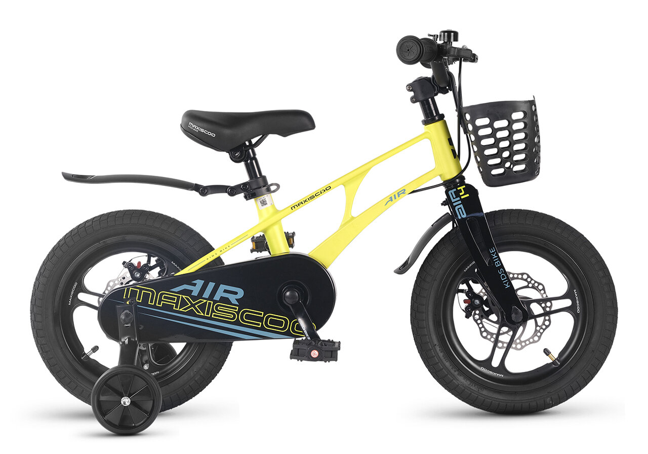 Детский велосипед Maxiscoo Air Pro 14' (2026) 14 Желтый (90-105 см)