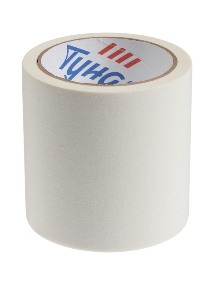Лента малярная тундра, самоклеящаяся, бумажная основа, 120 мкм, 100 мм × 25 м