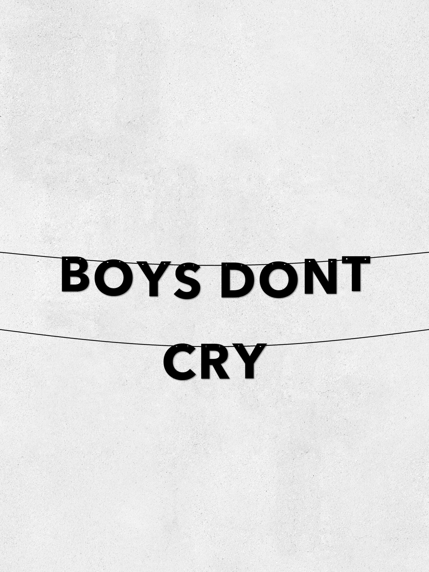 Гирлянда со словами Boys Don t Cry - Долговечный декор для подростковой комнаты, 10 см, Лёгкое крепление