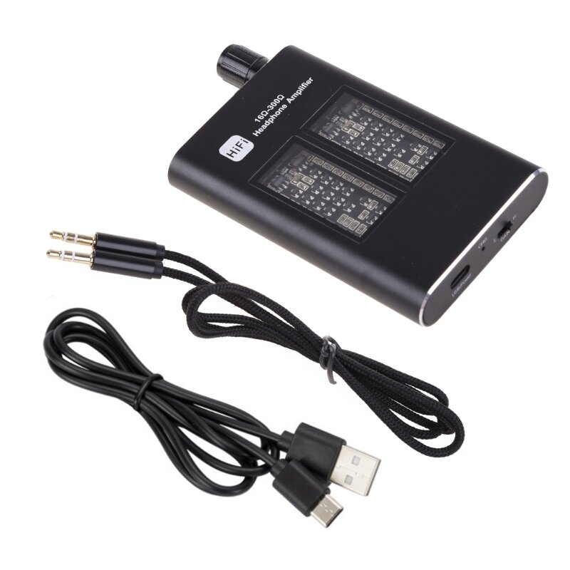 Мини-Наушники HiFi System С Алюминиевым Усилителем Для Наушников 16-300Ω С 3,5 мм Входом AUX И Выходом С Литиевой Батареей емкостью 1000 мАч