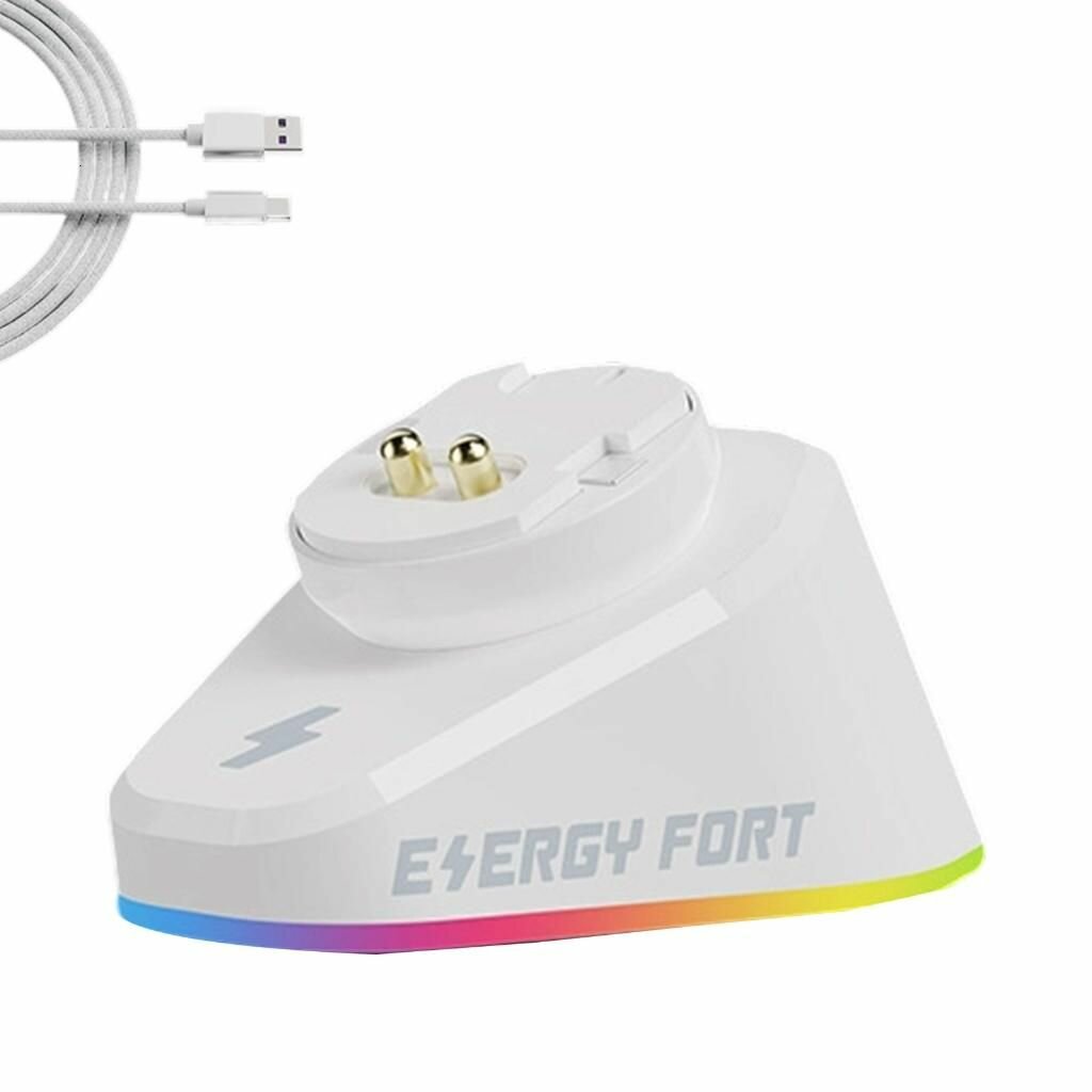 Магнитный адаптер беспроводной зарядки для мышей GPW4/G502/X/G903, Белый