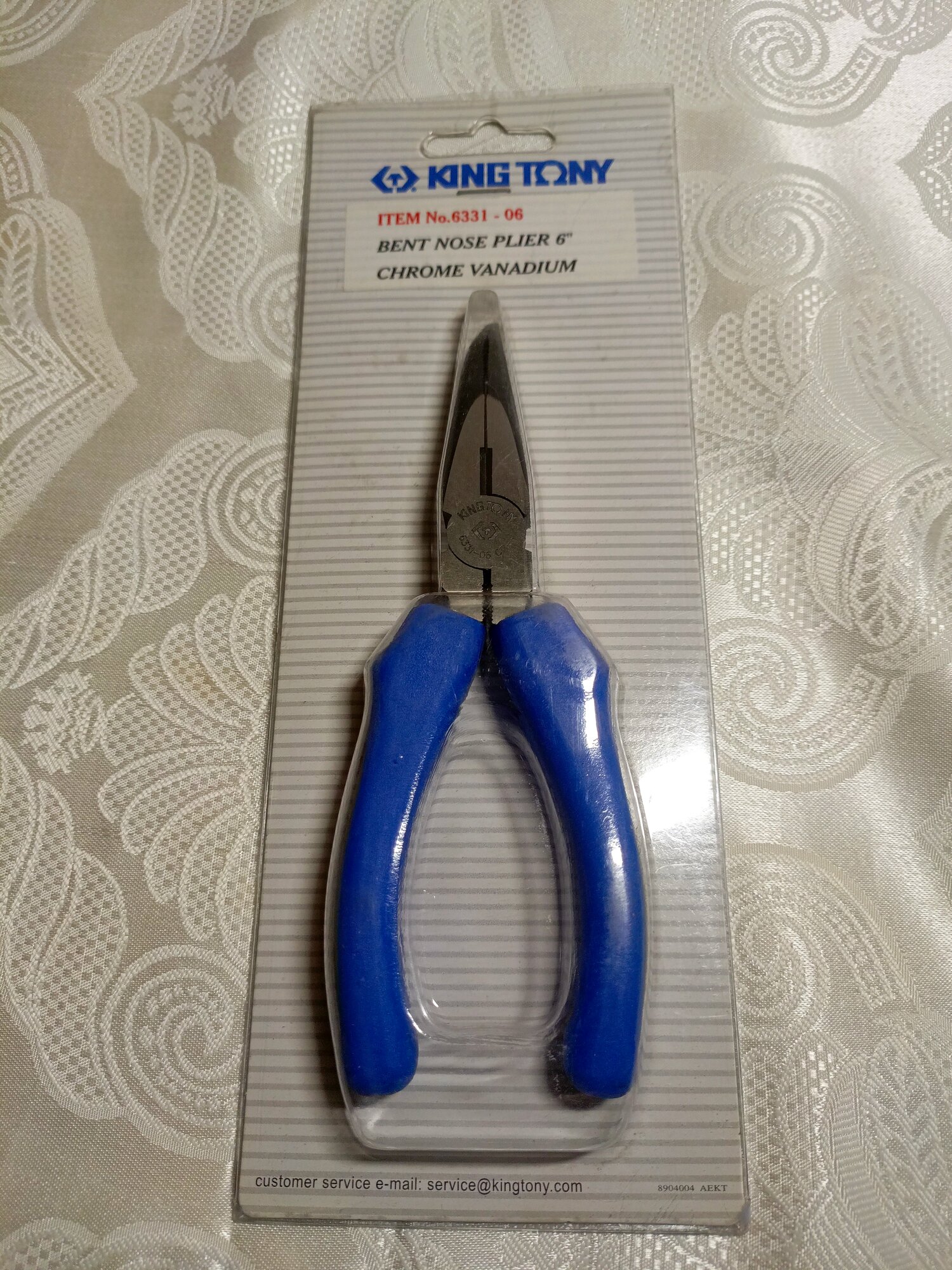 Круглогубцы изогнутые 160мм KING-TONY 6331-06