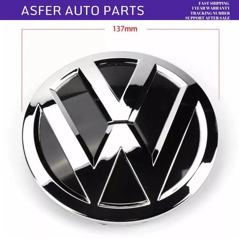 Эмблема на передний бампер для Volkswagen Golf Passat Jetta Touran Touareg OEM 3GD853601B