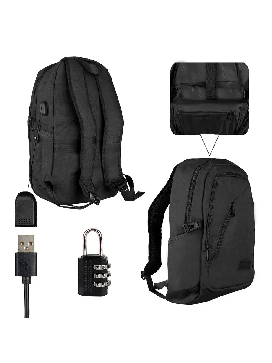 Рюкзак Mancro 15.6 Black