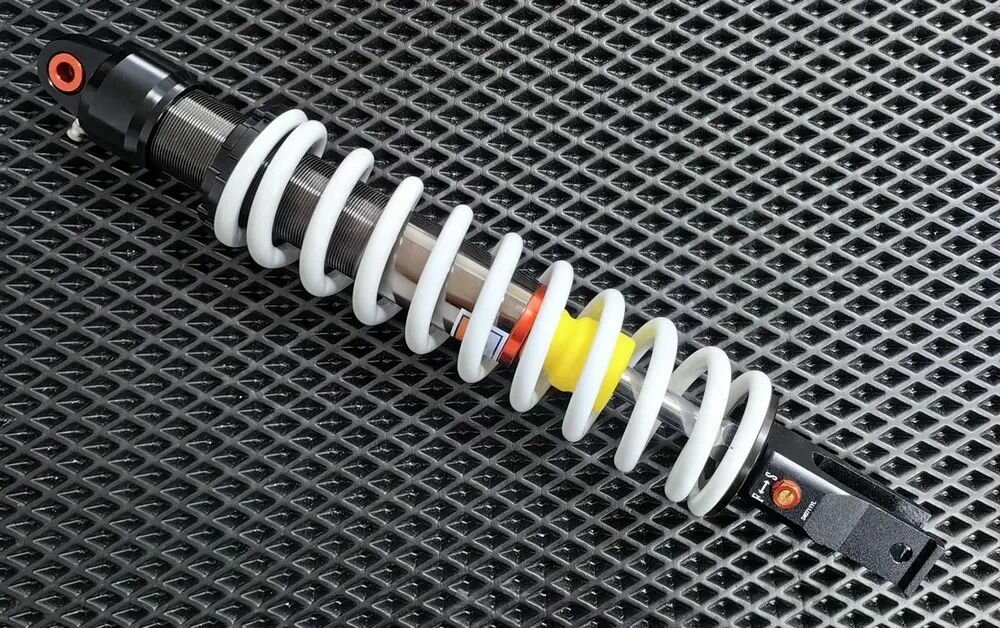 Амортизатор задний 480мм для мотоцикла Motoland TT-250, Irbis TTR-250, BRZ, Bse (с подкачкой) + регулировки жёсткости пружины и отбоя ROCKOT R5/R5F