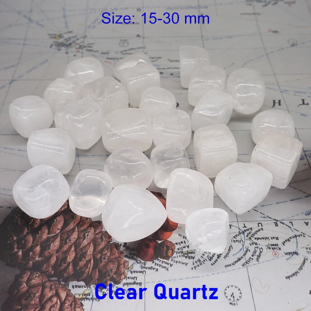 Целебные кристаллы, натуральные камни Белый, 10g (1 PCS), Clear Quartz-I