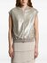 Куртка PESERICO Sequin sleveeless jacket, размер 42, Silver