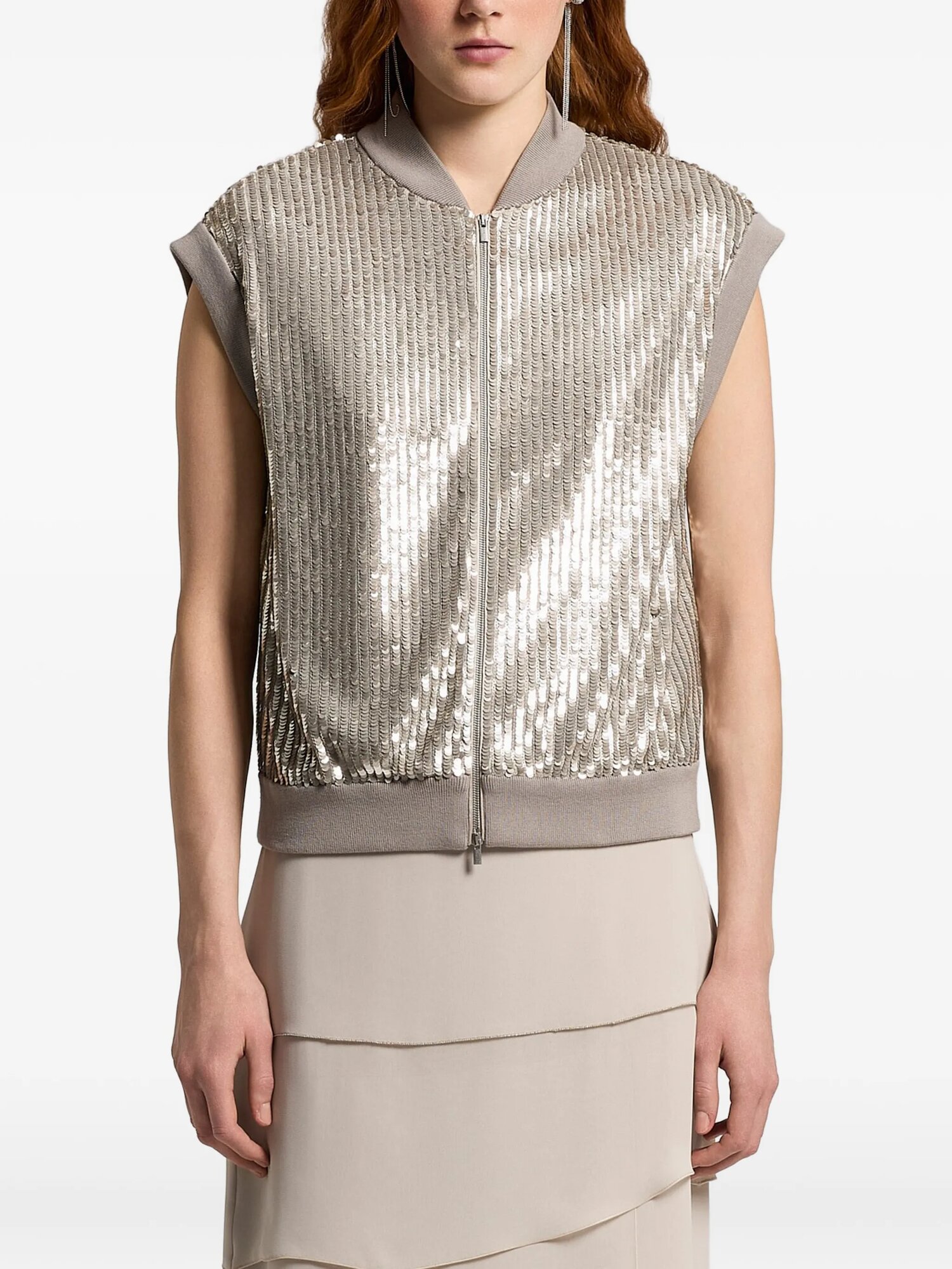 Куртка Sequin sleveeless jacket