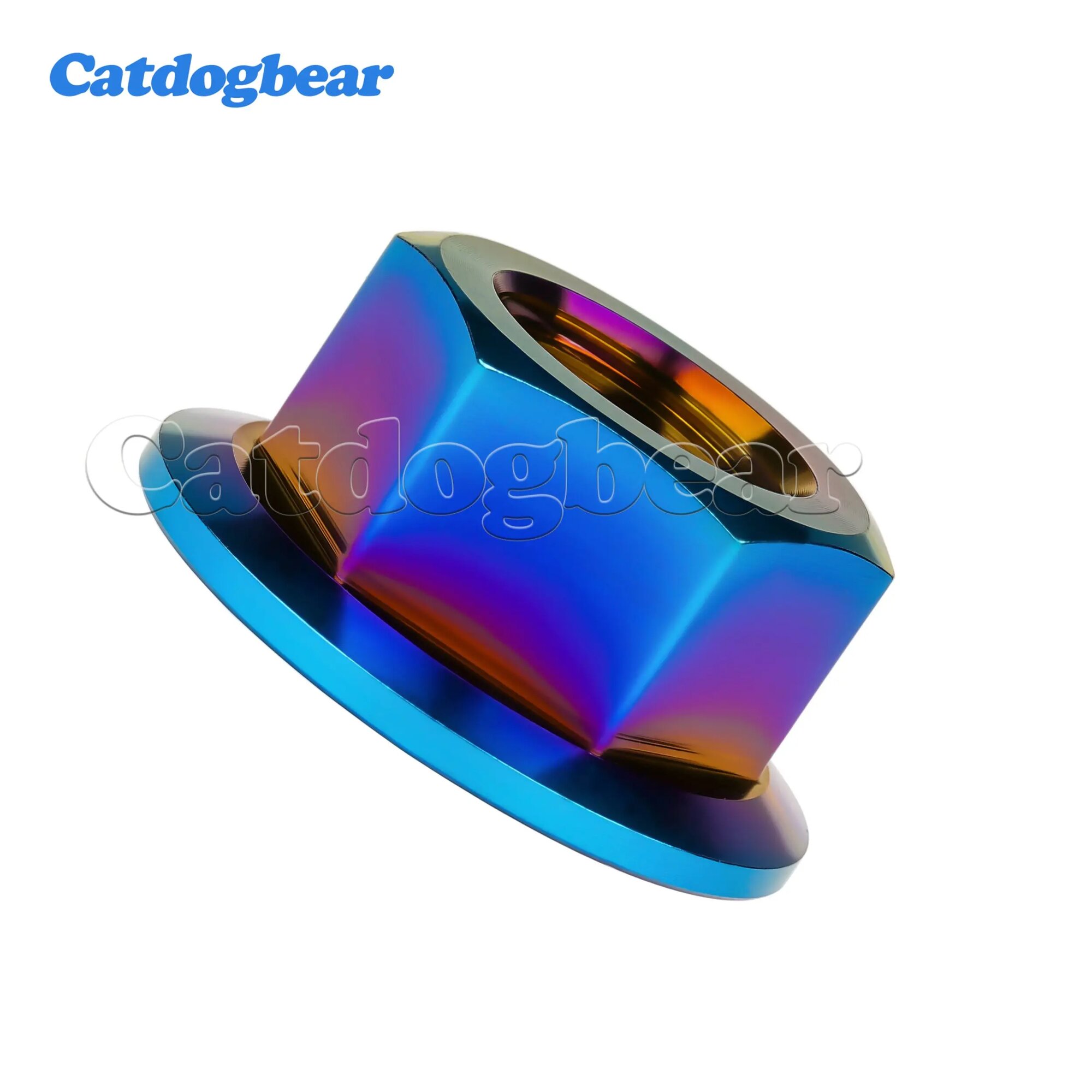 Титановые гайки Catdogbear M5-M16 М8, BurnBlue