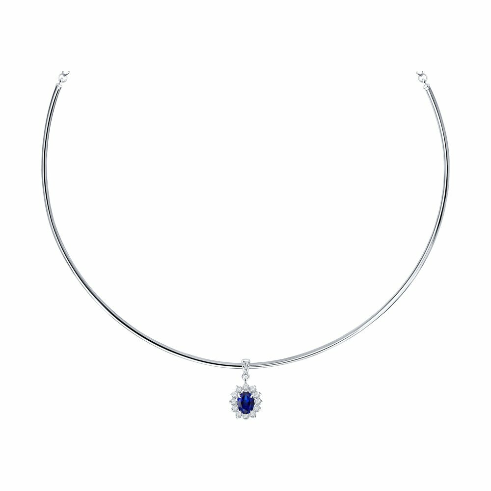 Колье, белое золото, 585 проба