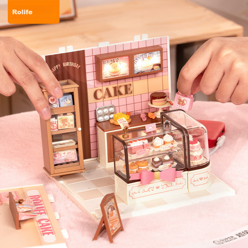Конструктор Rolife Super World Cake Shop DIY ручной работы для девочек подарок на день рождения и Новый год