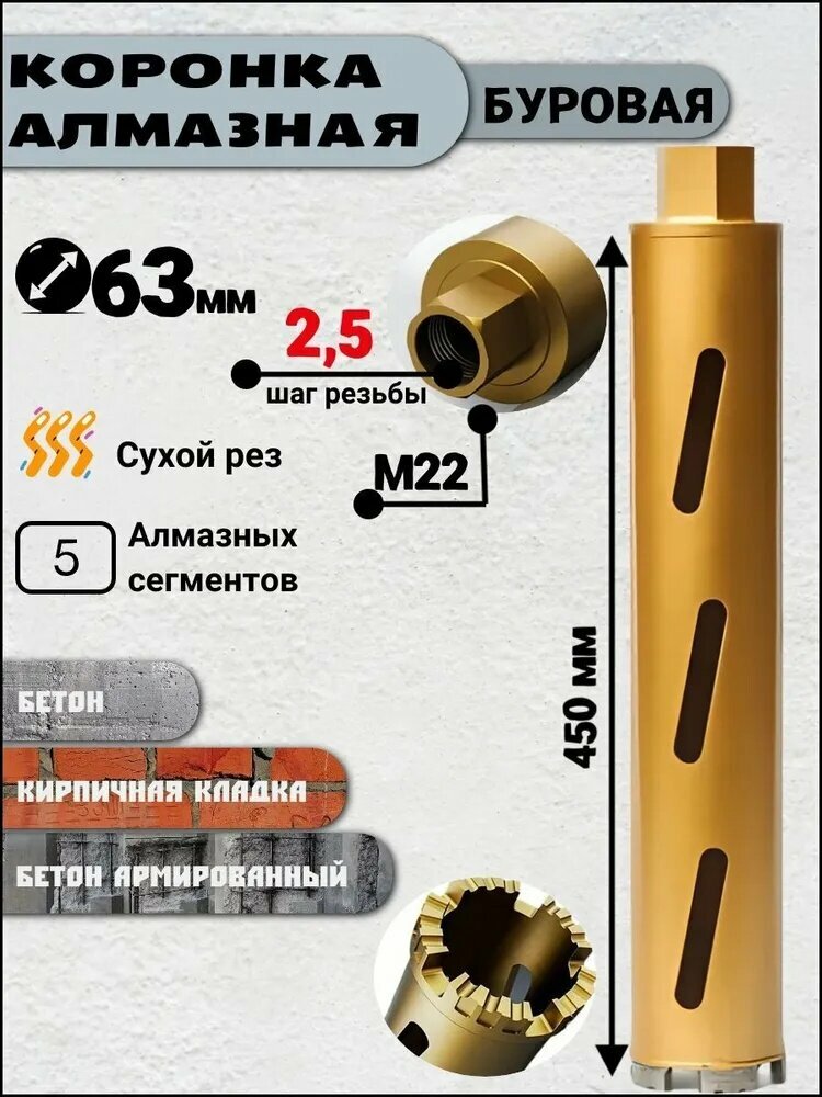 Эксклюзивная буровая коронка