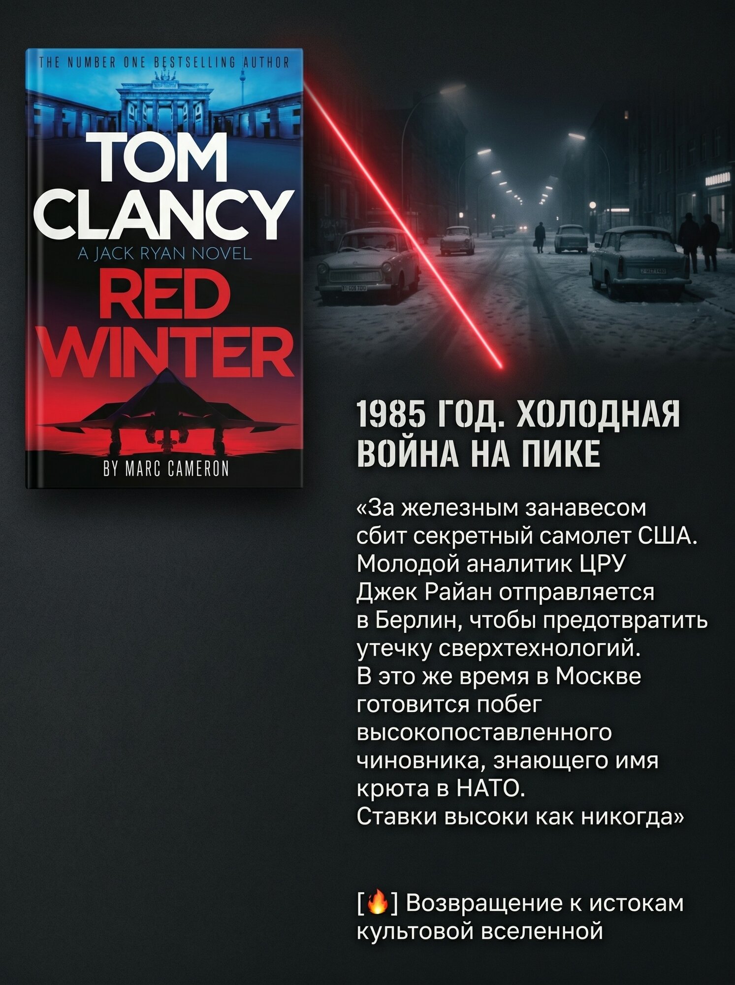 Книга Том Клэнси: Red Winter (на английском языке, издательство Sphere) — фото 1