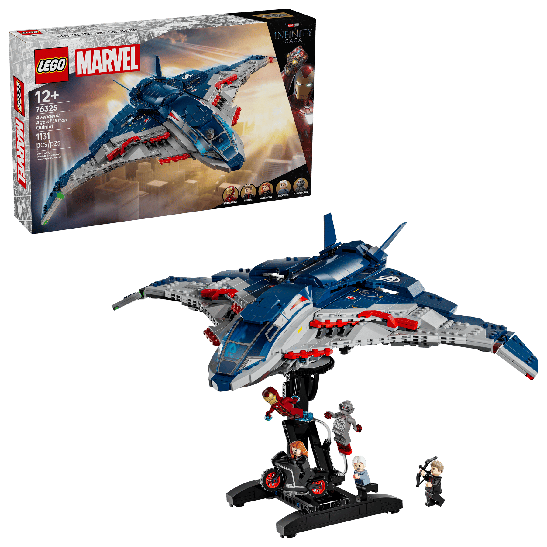 Конструктор LEGO Super Heroes 76325 Мстители: Эра Альтрона. Квинджет, 1131 дет.