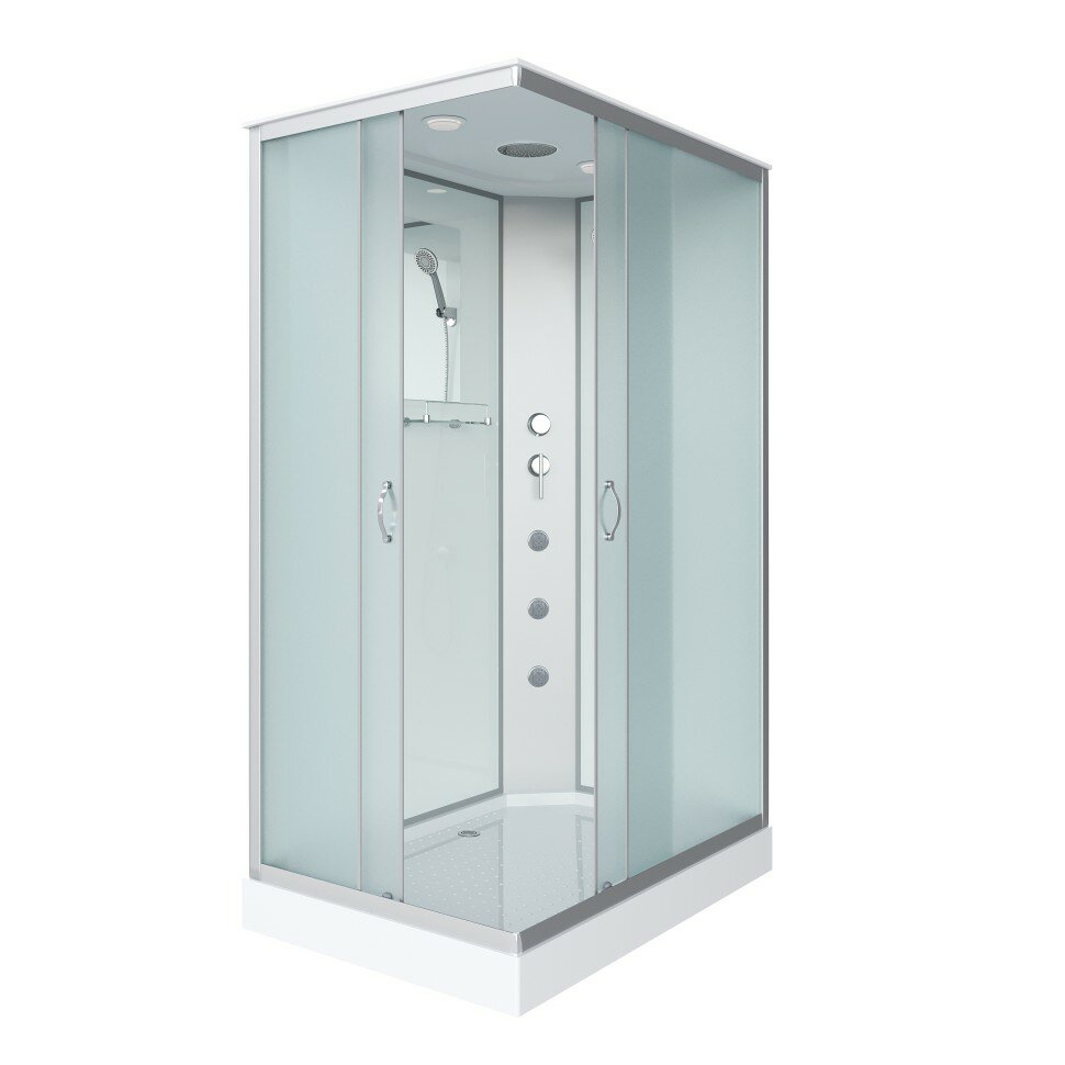 Душевая кабина Niagara Classic NG-43975-14QG (90х70х215) низкий поддон(13см), стекло матовое,3 места