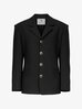Куртка Marine Serre Tailored wool serge gold-buttons jacket