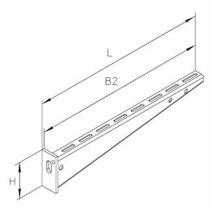 Настенный кронштейн консольный усиленный 200x70x220 KW 020F