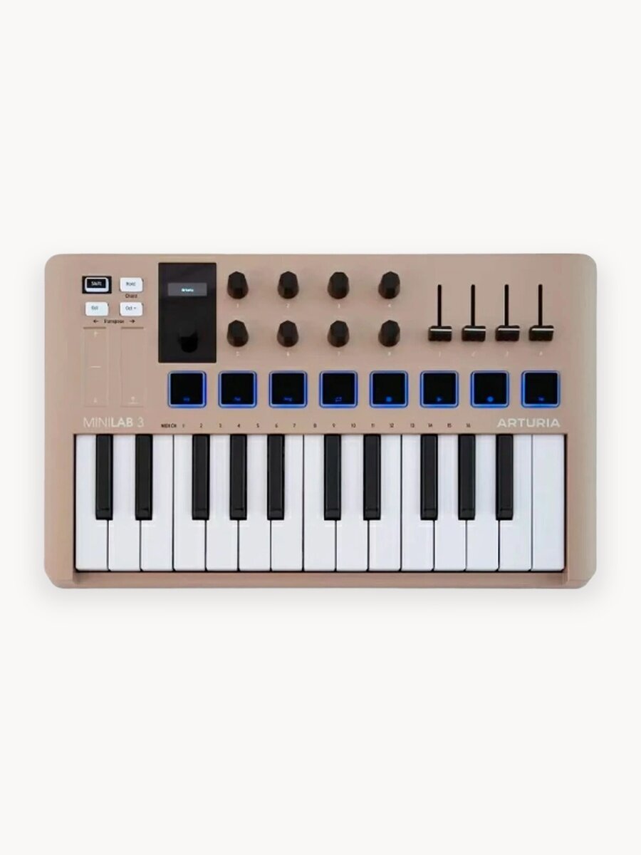 Midi-клавиатура и пэд-контроллер Arturia MiniLAB 3 champagne