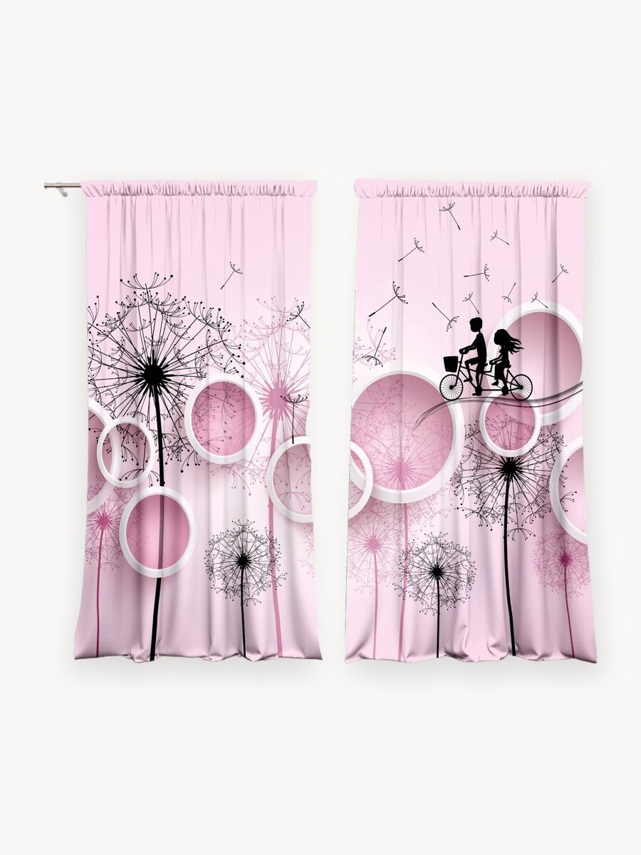 Фотошторы IRIS, 145x260*2 полотна, комплект штор. Шторы в гостиную. Шторы на окна. Шторы в спальню. Абстракция 534H