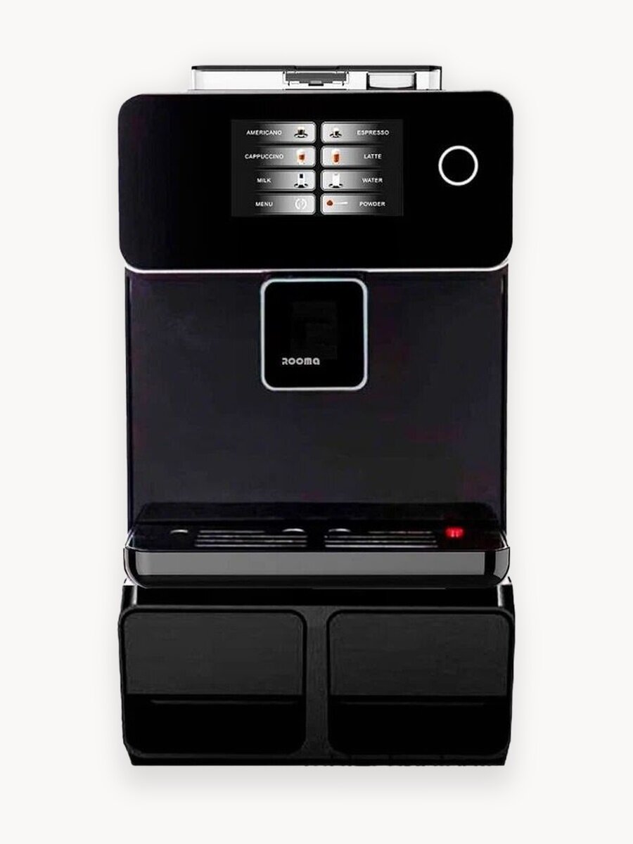 Кофемашина автоматическая Ningbo Rooma A10S, с капучинатором, сенсорное управление, черная