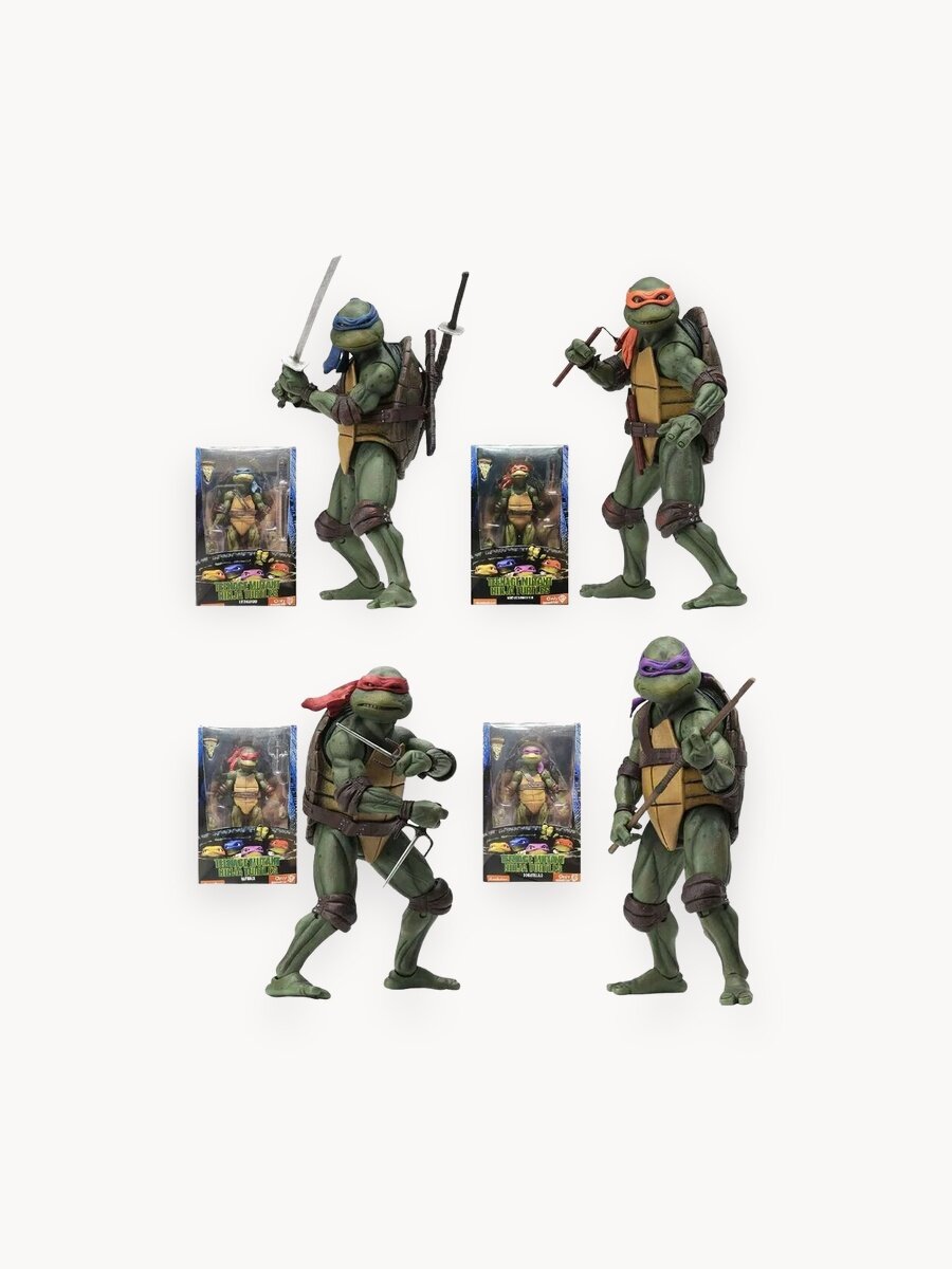 Набор фигурок Черепашки Ниндзя TMNT 4шт (18см)